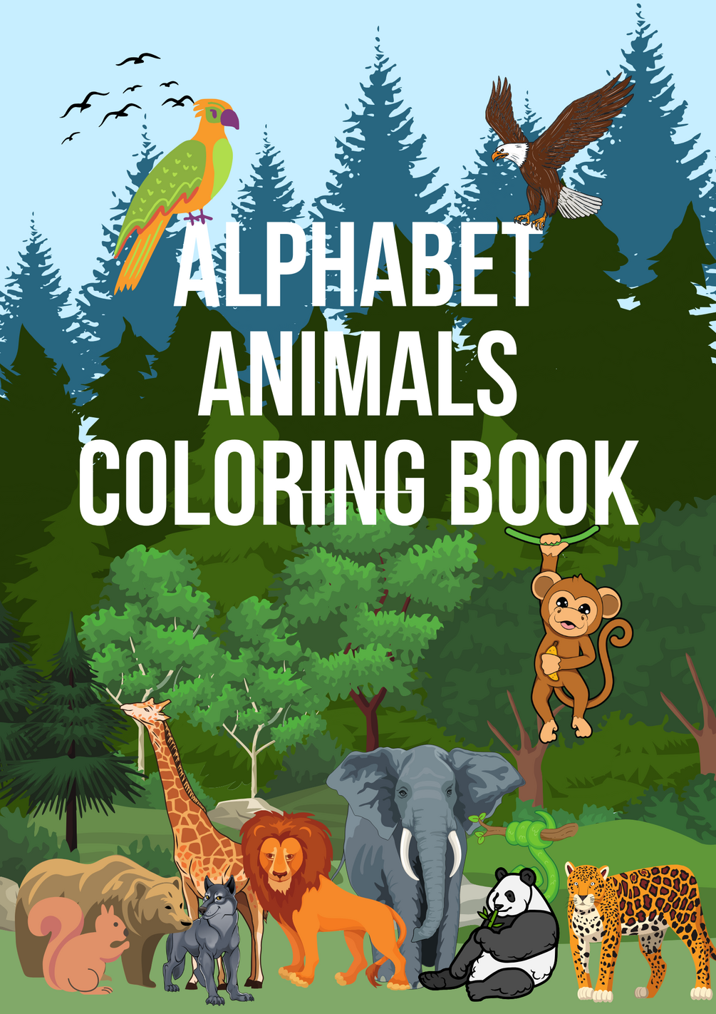 ALPHABET ANIMALS COLORING BOOK