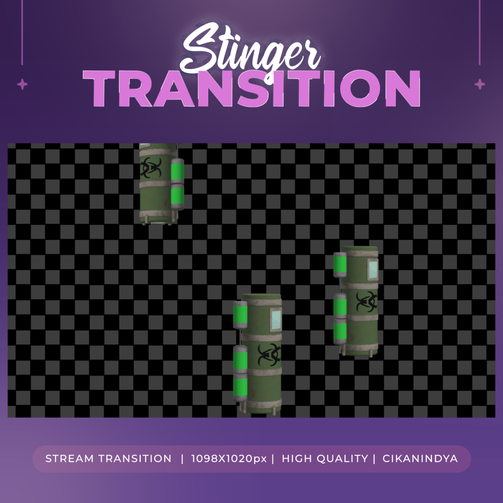 Animated Stinger Transition Nuclear Waste | Toxic Barrel Animation for ...