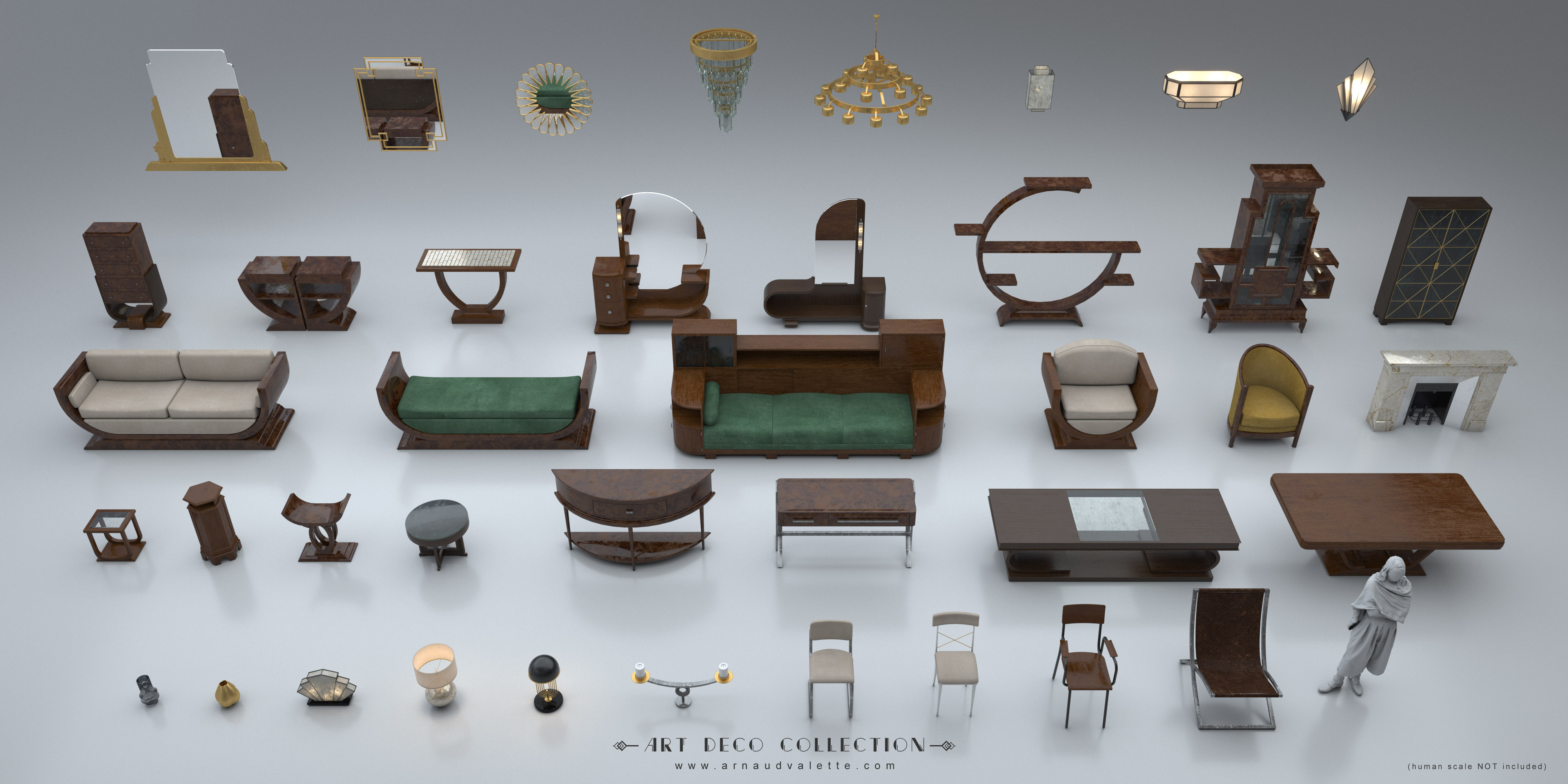 Art Deco Furnitures Bundle