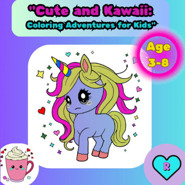 Cute Coloring book:Aventures For Kids