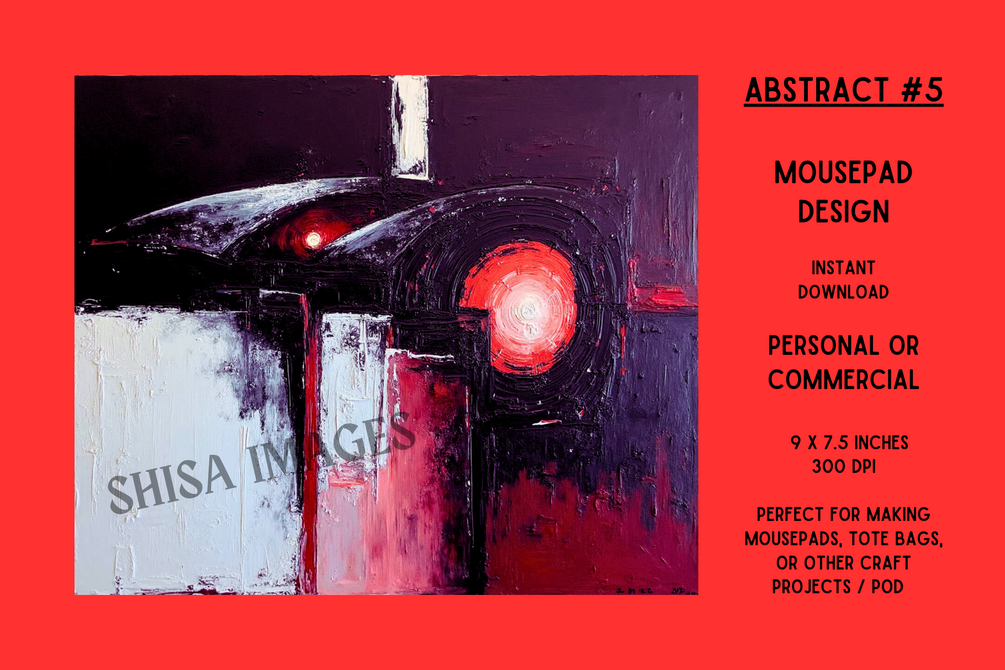 ABSTRACT #5 - Mousepad Design - Instant Download