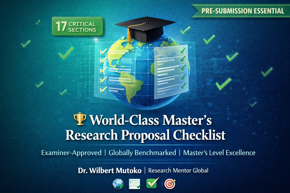 MASTER’S RESEARCH PROPOSAL CHECKLIST (2026 EDITION) BY DR WILBERT ...