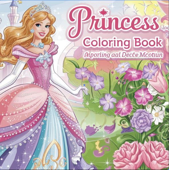 "Princess Coloring : Cartoon Royal Adventures for Kids"