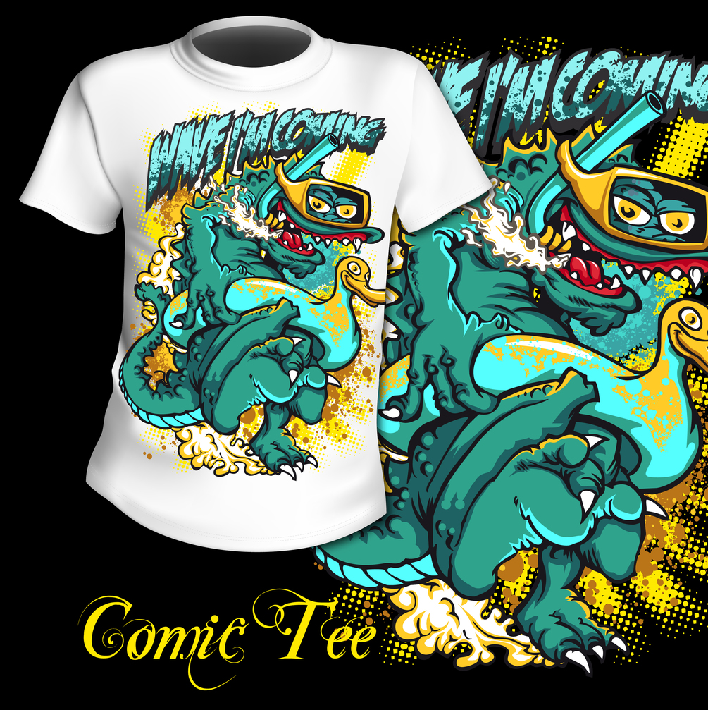 Premium Design T-shirt Comic Tee