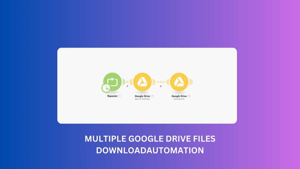 Automate Google Drive File Downloads with Make.com