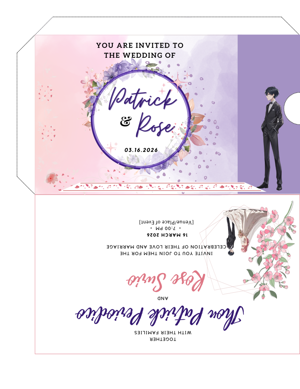 Single Slider Wedding Invitation – A Modern Twist on Tradition! 💍
