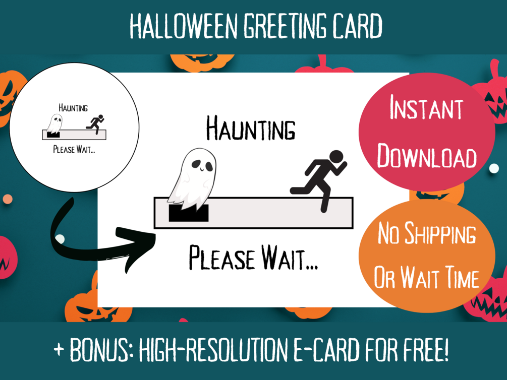 Digital Halloween Greeting Card