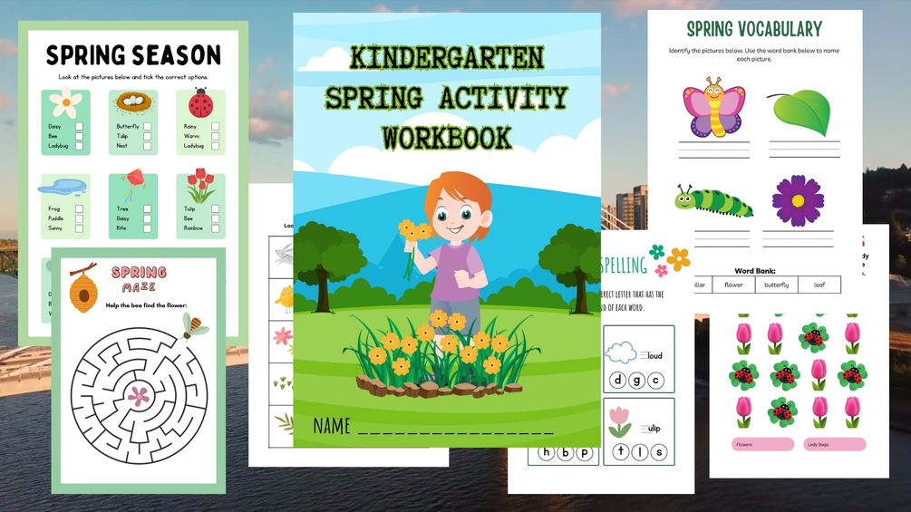 Printable Toddler Worksheets or Toddler Activity Workbook Instant ...