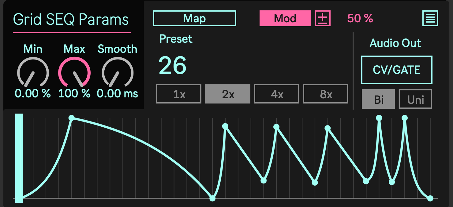 Ableton Grid SEQ Params ver.6.0 Max for Live Device (.amxd file) - updated! - Akihiko Matsumoto