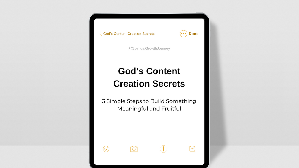 Learn How to Build Something Meaningful and Fruitful in 3 Simple Steps!