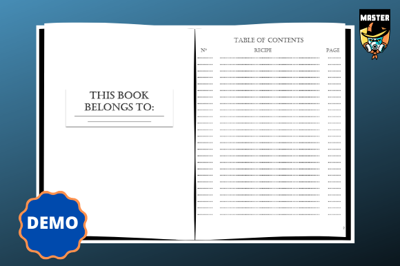 Recipe Book / Cookbook (KDP Interior)