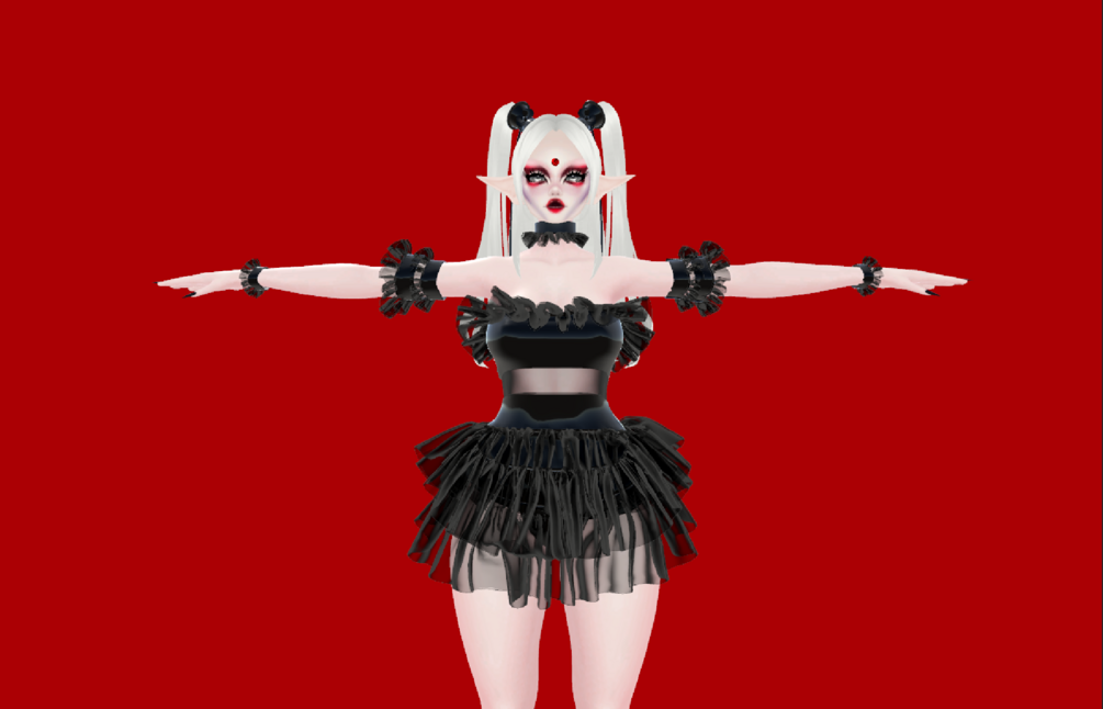 Ruffled Dress (for Zin Fit Heel Base)