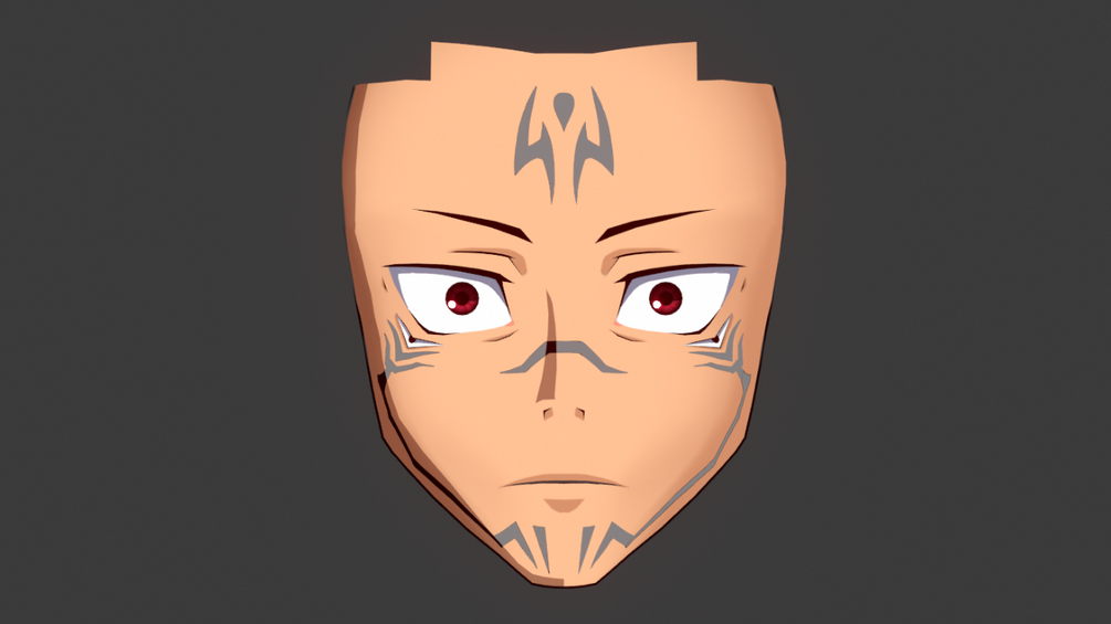 WIP Ryomen Sukuna 3D Model Blend File