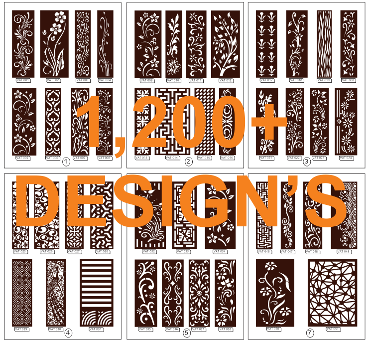 Geometric pattern ( 1,200+ ) (cnc cutting designs) , Vector files ...