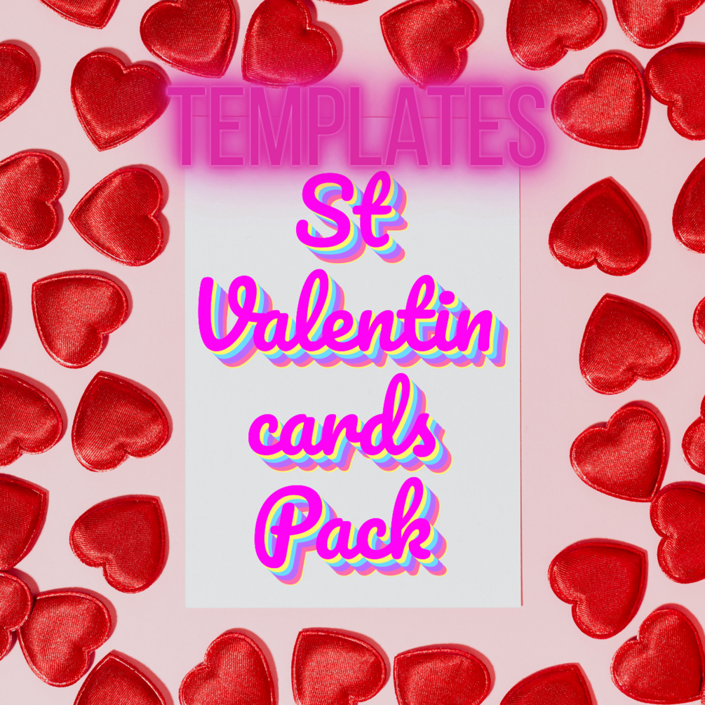 St Valentin cards templates