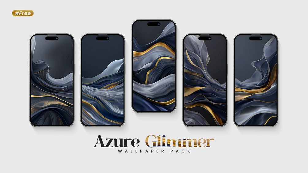 Azure Glimmer wallpaper pack