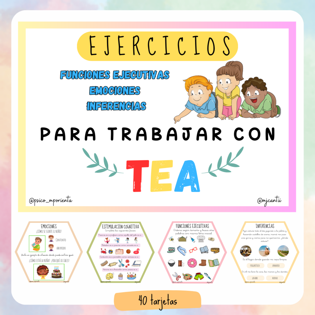 💙 EJERCICIOS PARA TRABAJAR CON TEA 💙