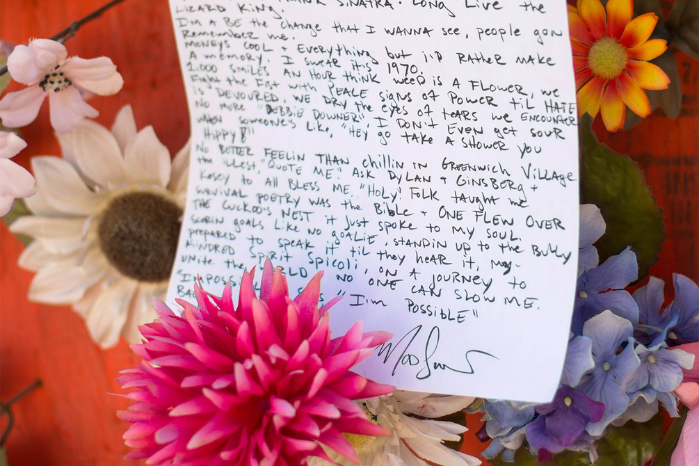 Handwritten "1970" Lyric Sheet + Mod Sun's New Album