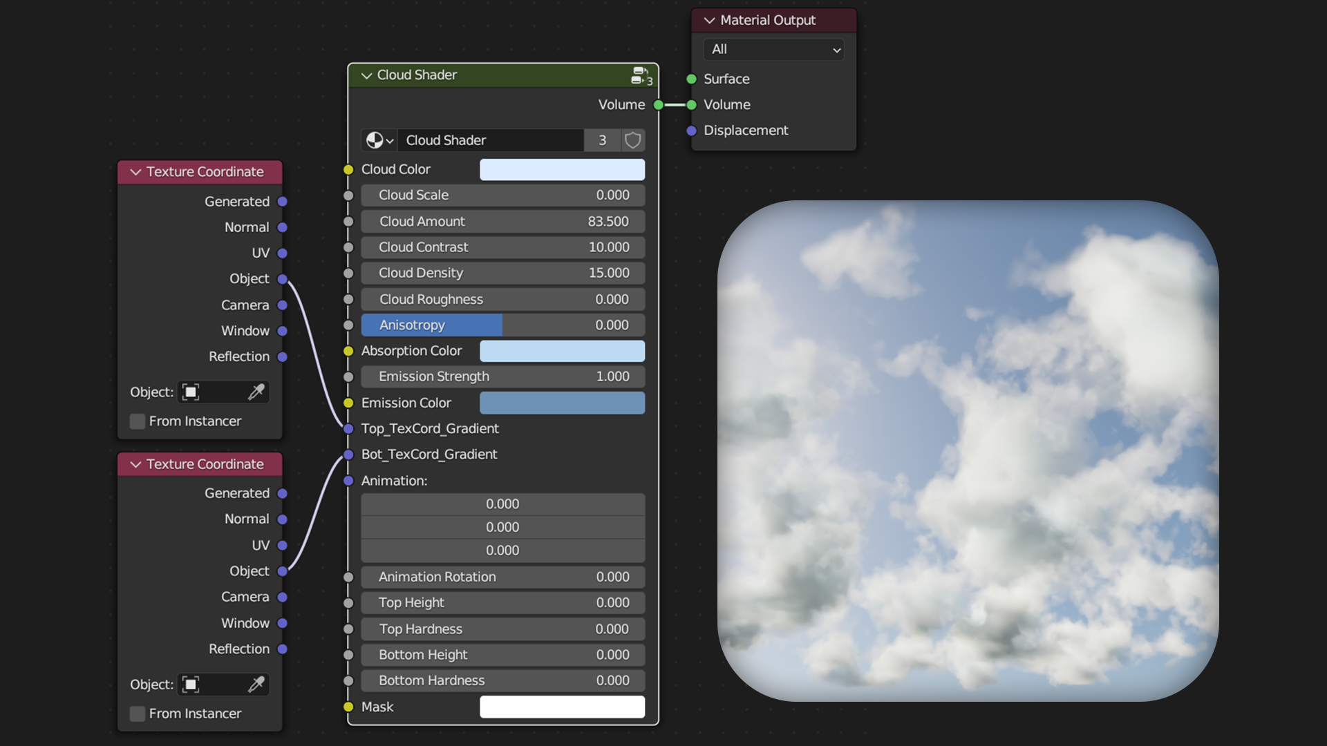 Free Cloud Shader for Blender
