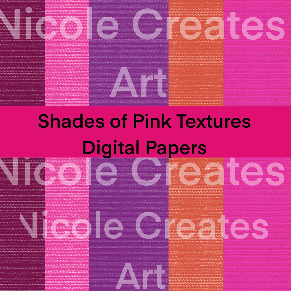 Shades of Pink Textures Digital Paper