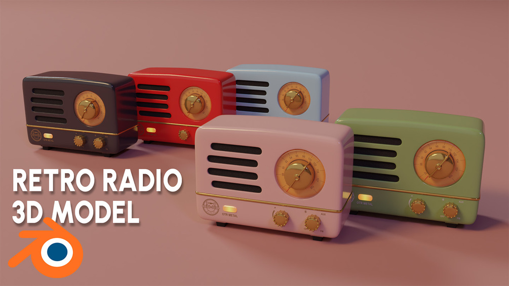 Retro Radio Model Asset
