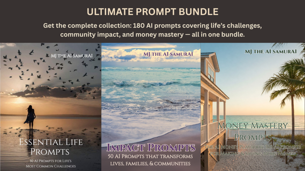 Ultimate Prompt Bundle — 180 Prompts for Life, Impact & Money