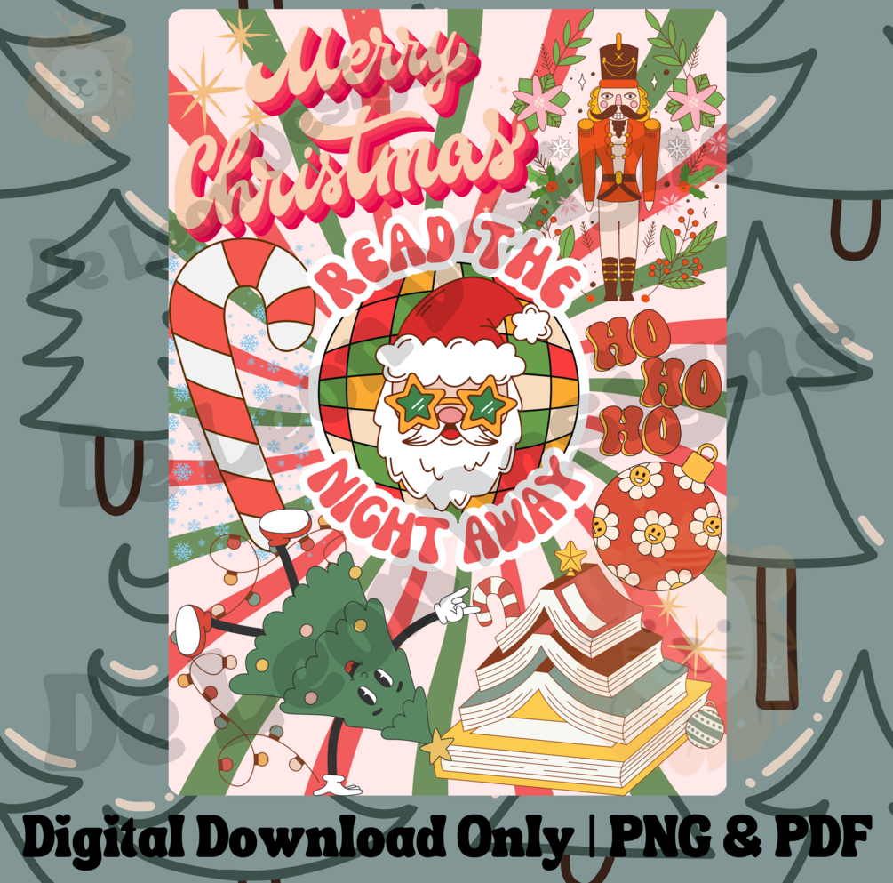 Printable Kindle Insert | Retro Christmas