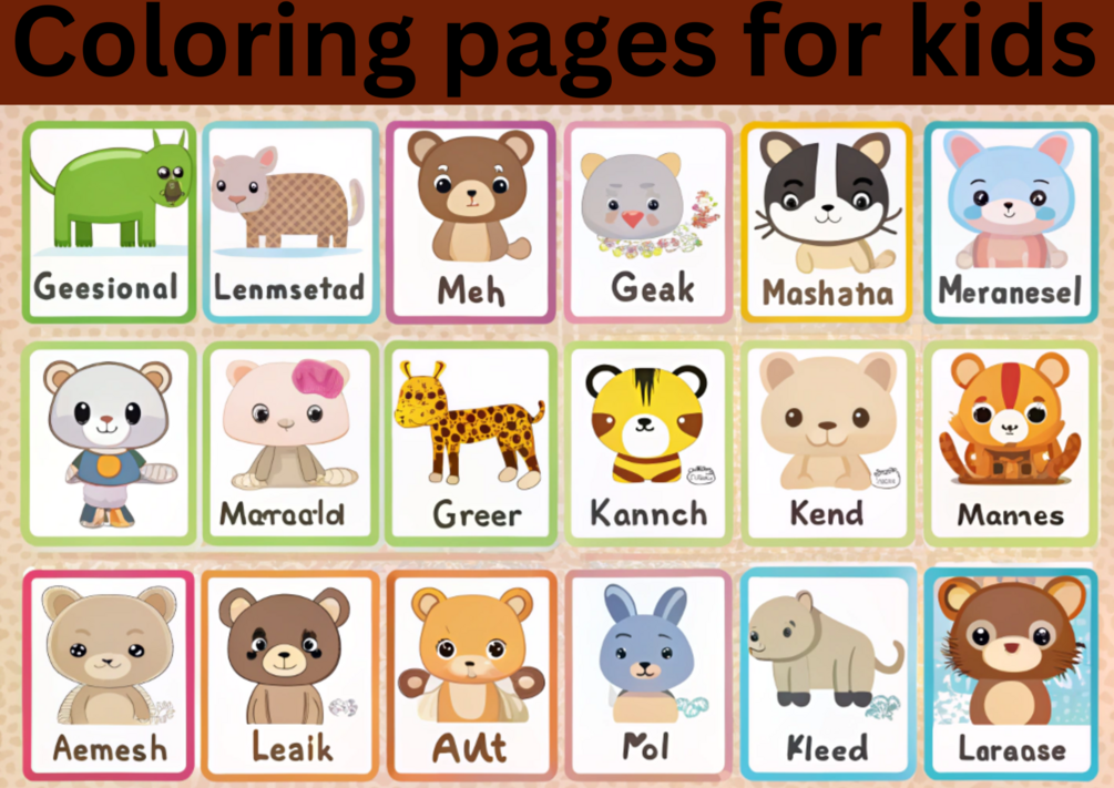 Kawaii Animal Coloring Pages for Kids – Cute & Fun Printable Activity!