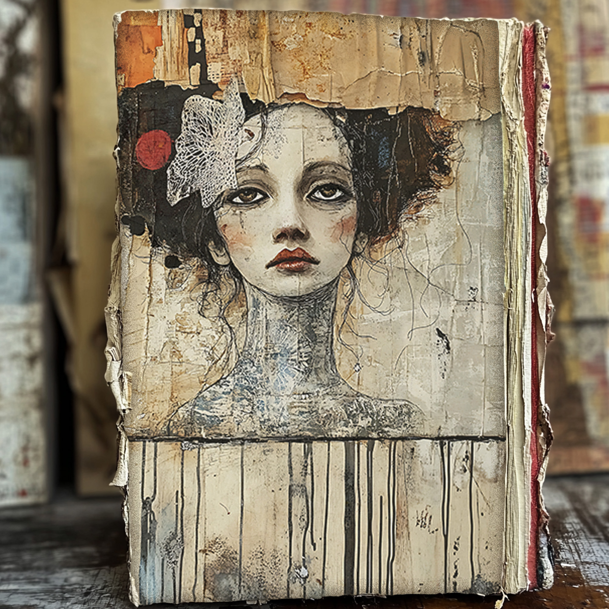 20 pc Disheveled Lady Portrait Paper Craft Collage Printable Junk ...