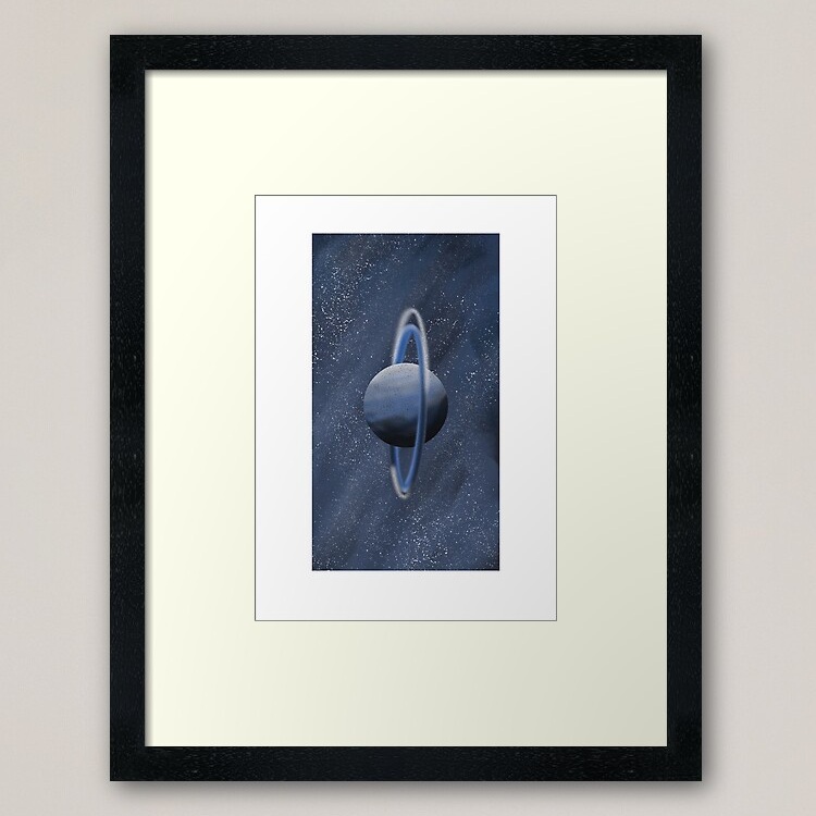 Surreal Blue Planet Print | Sci-Fi Space Art | A4 Matte Photo Print ...