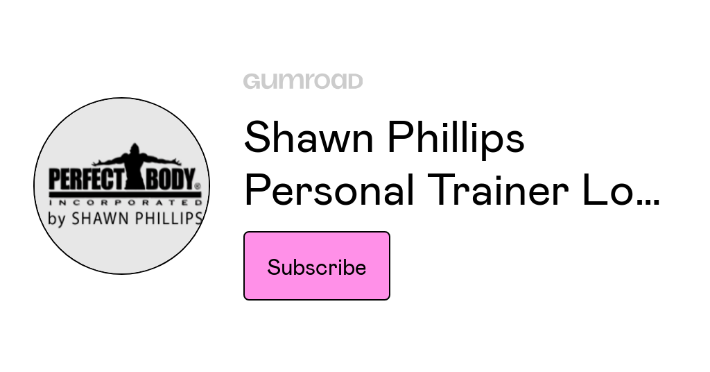 Shawn Phillips Personal Trainer Los Angeles