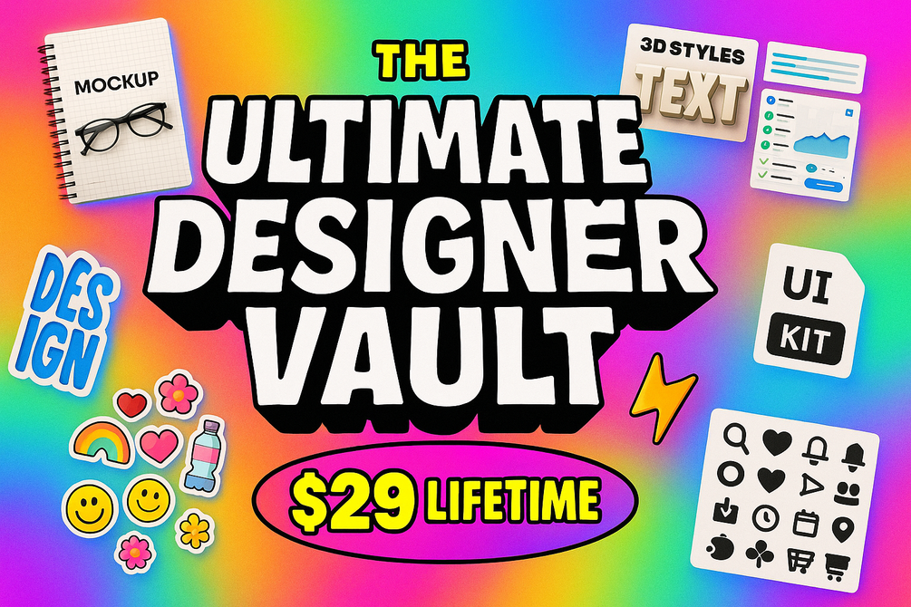 The Ultimate Designer Vault – 1M+ Creative Assets for Just $29