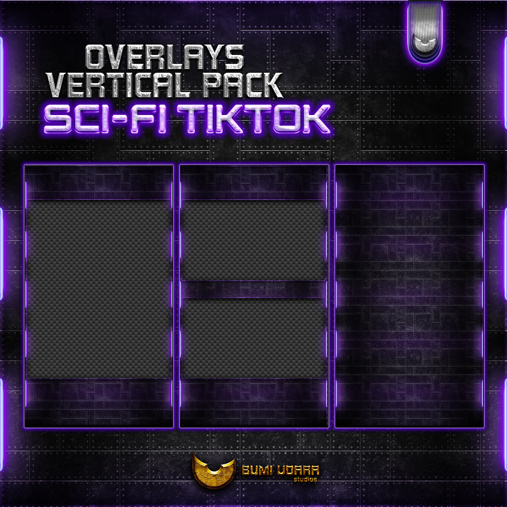 Sci-fi Tiktok overlays pack