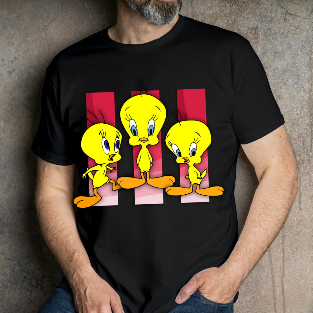 Tweety T-shirt Design, Cartoon T-shirt Design, Funny Cartoon Design ...