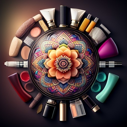 Make up Accessories Mandala art