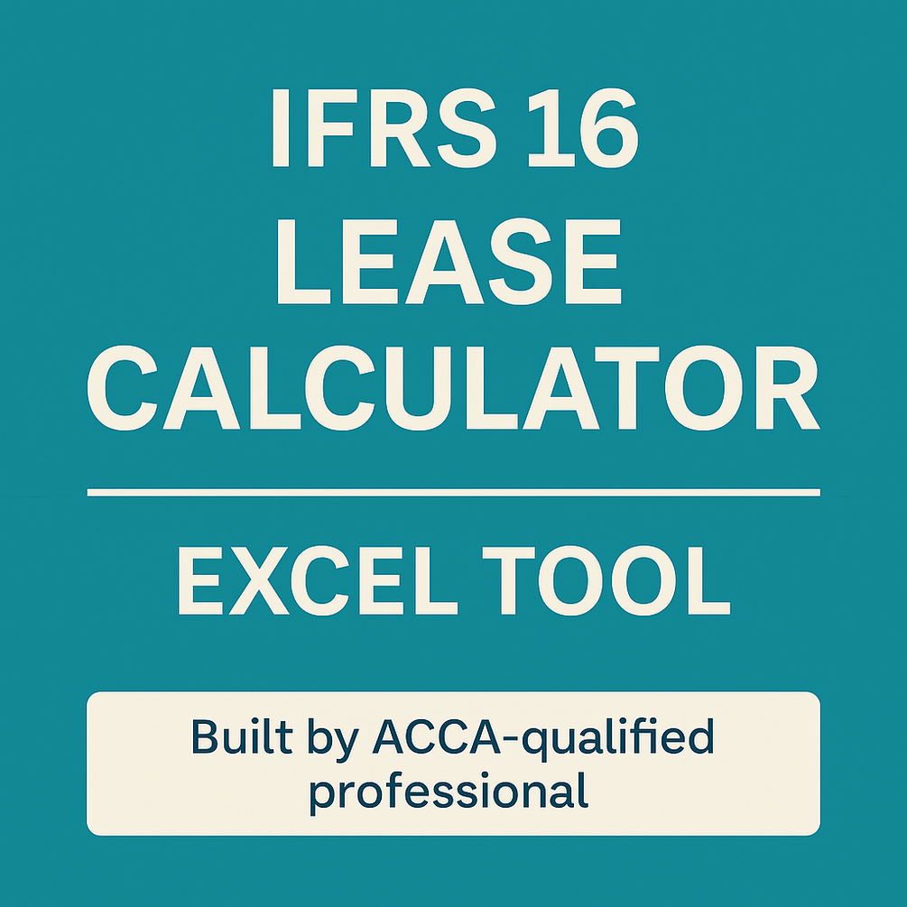IFRS 16 Lease Calculator – Excel Tool
