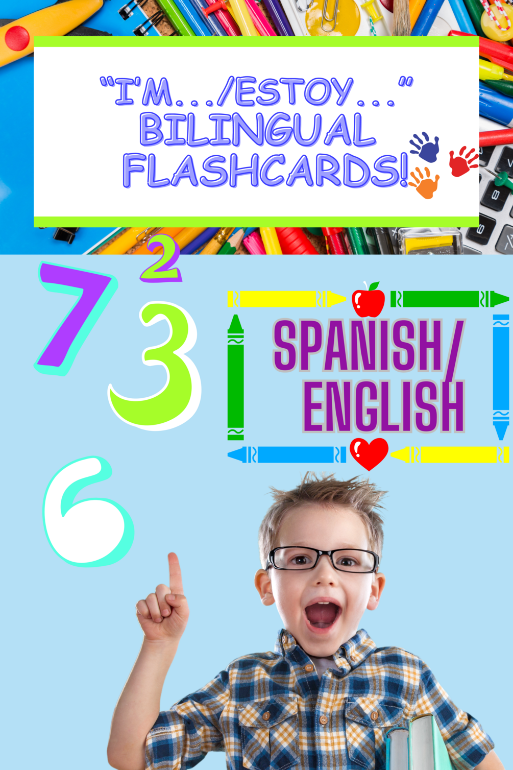 "I'm.../Estoy..." Bilingual Flashcards