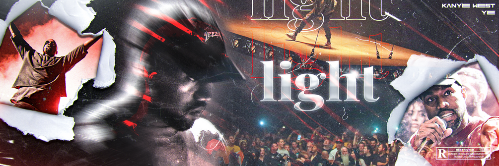 Kanye West Twitter Header Template + PSD