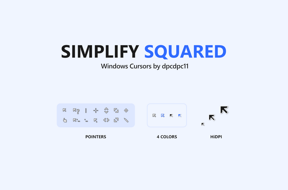 Simplify Squared Windows Cursors