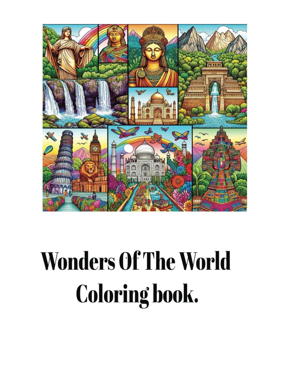 Wonders of the World- Fun Facts and Coloring Book