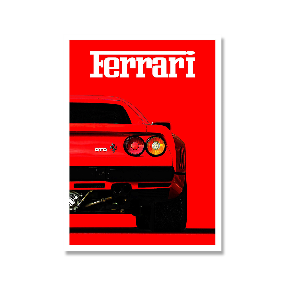 Ferrari GTO Poster