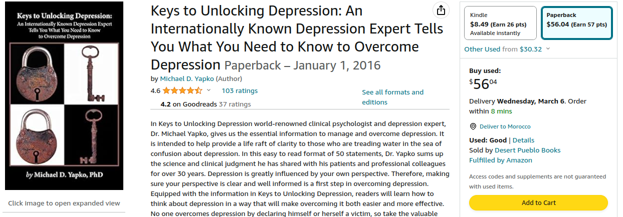 keys to unlock depression