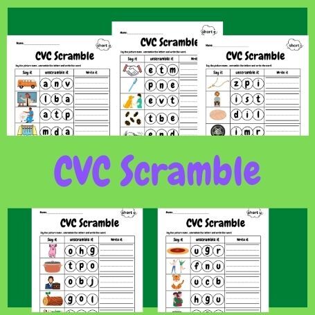 cvc scramble word