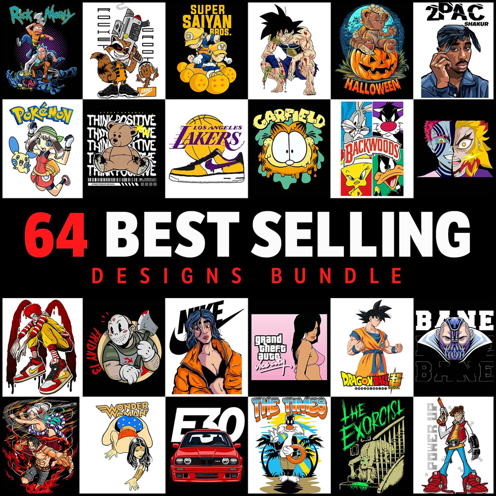 64 Best Selling Designs PNG T-shirt designs T-shirt Printing ...