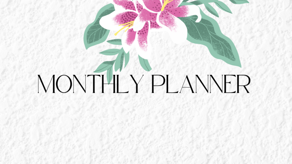 REUSABLE DIGITAL MONTHLY PLANNER | All 12 MONths