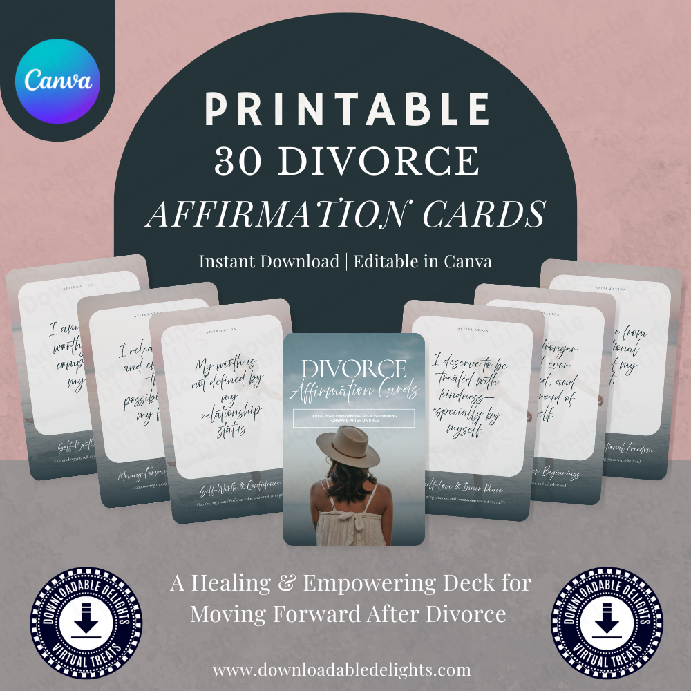 Divorce Affirmation Cards