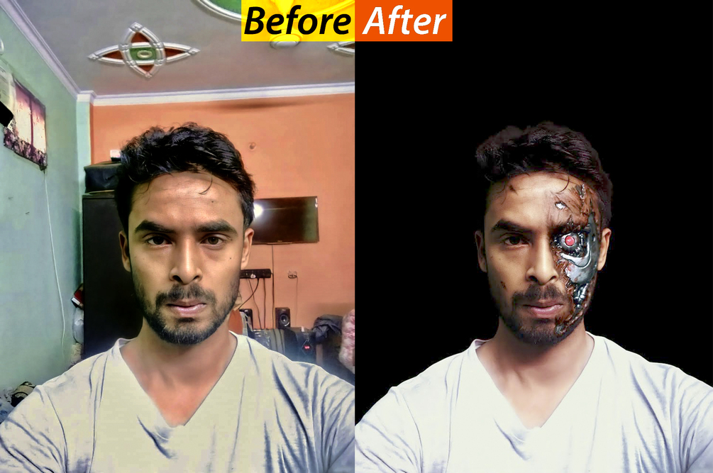 Custom Image Custom Portrait Terminator Effect Venom Effect Jocker Effect