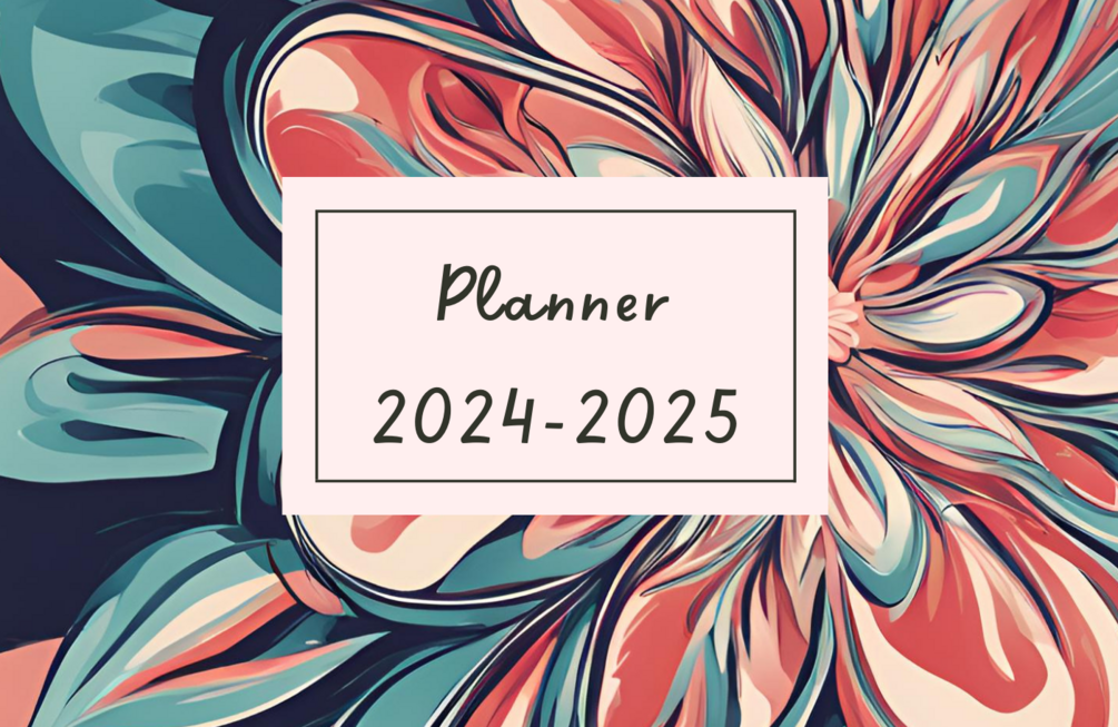 Blossoming Yearly Planner: June 2024 - May 2025