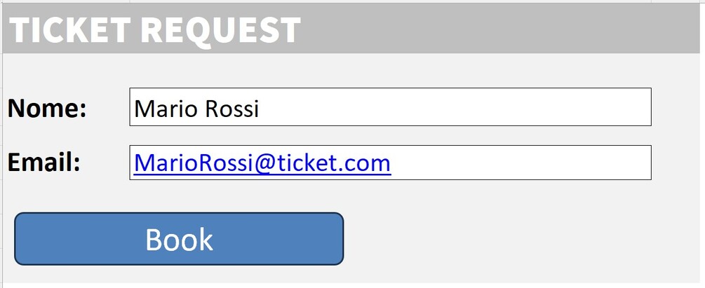 Excel Booking System