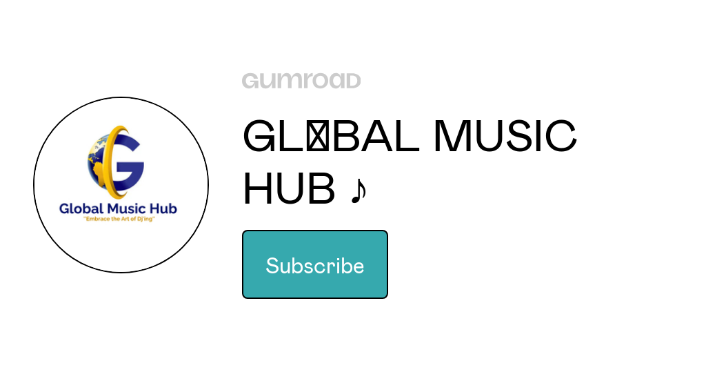 GL🌎BAL MUSIC HUB